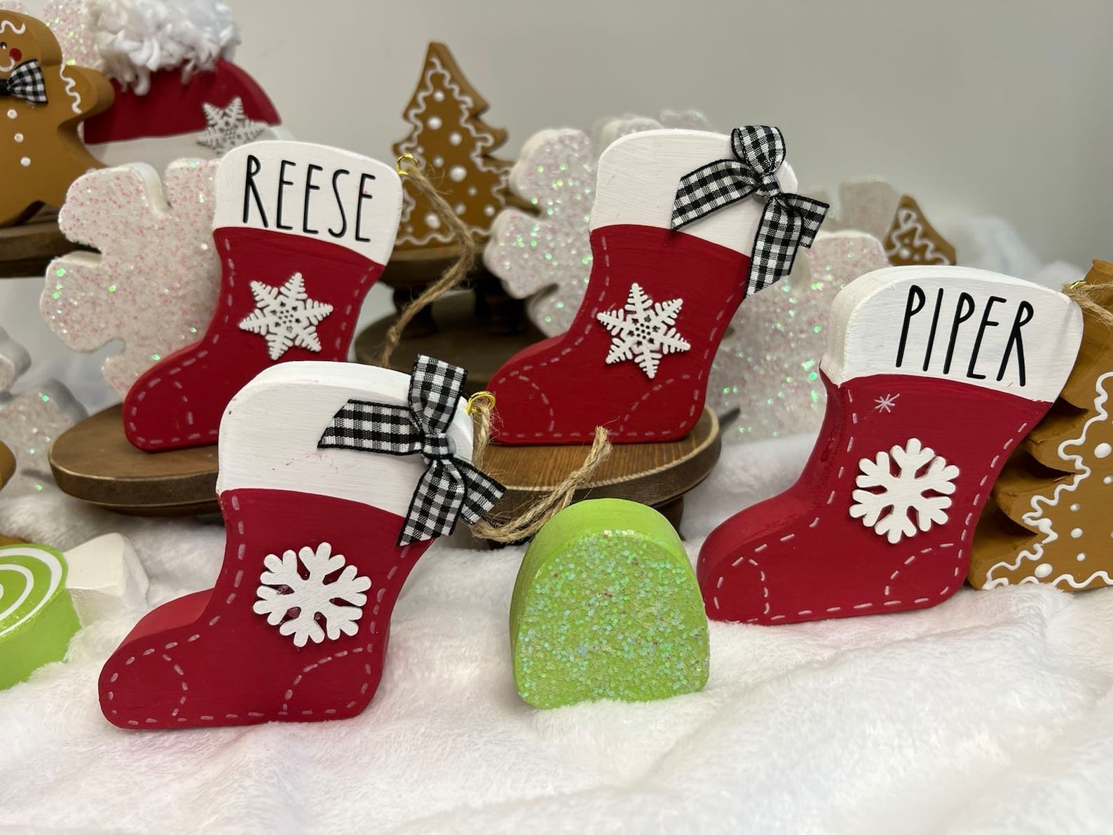 PERSONALIZED STOCKING WOODEN Fun Christmas Decor Shelf - Etsy