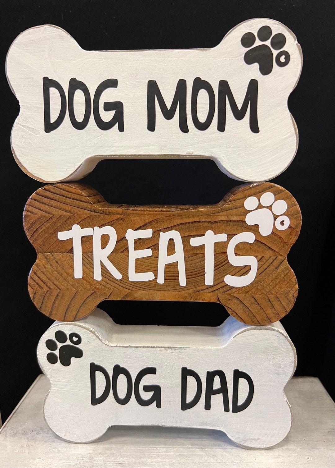 WOODEN DOG BONE Signs | Dog Gifts | Gift for Mom and Dad | Dog Lovers ...