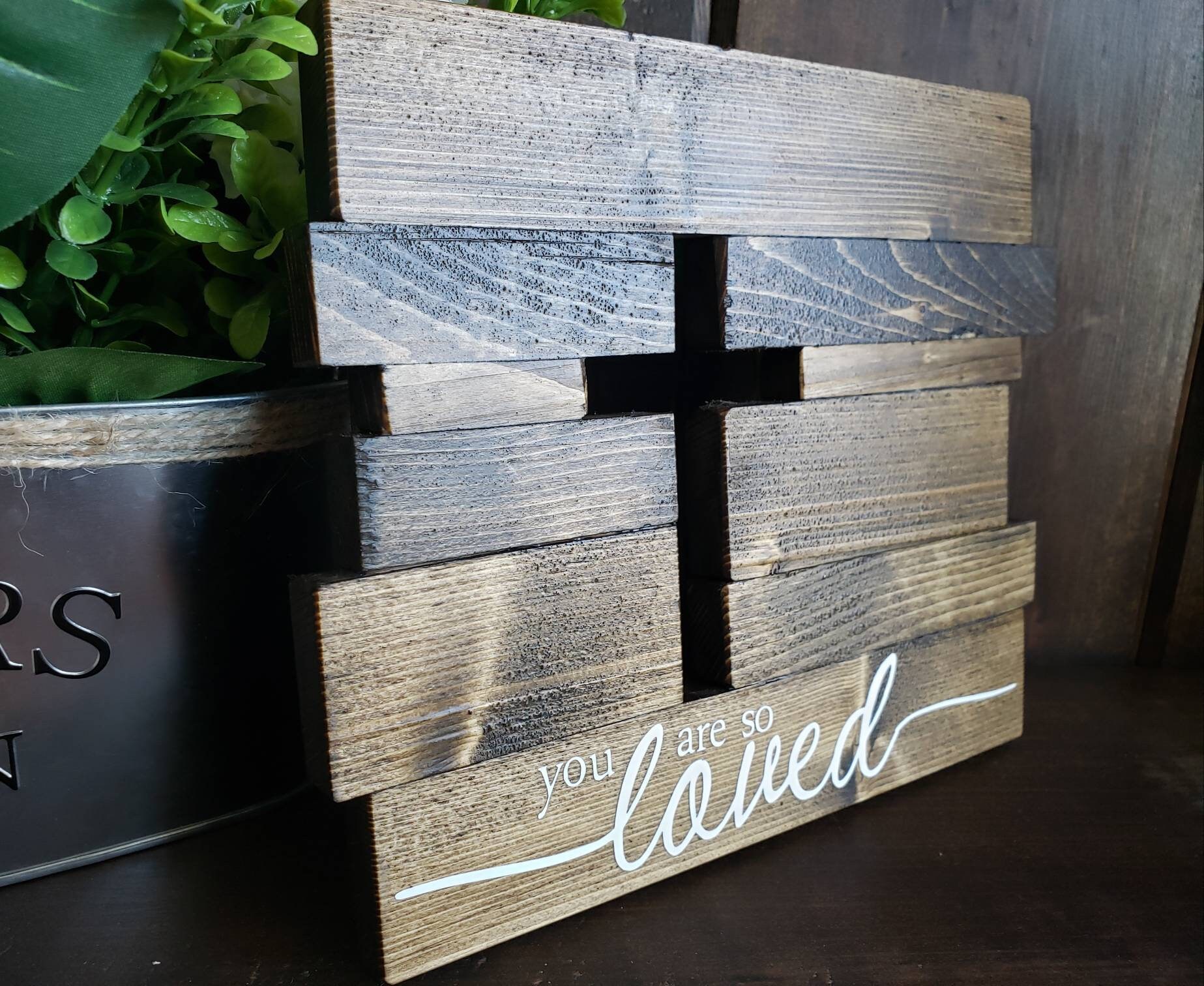Small Wooden Three Dimensional Rustic Cross Signyou Are - Etsy