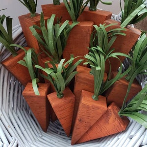 Primitive Wooden Carrots | Rustic Easter Decor | Farmhouse Kitchen ...