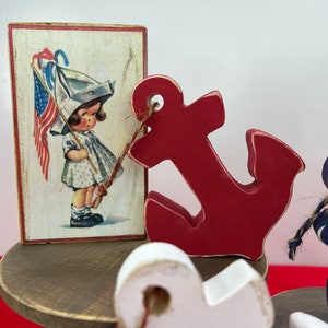 NAUTICAL ANCHOR and Signs | PATRIOTIC | Red, White, and Blue | Tiered ...