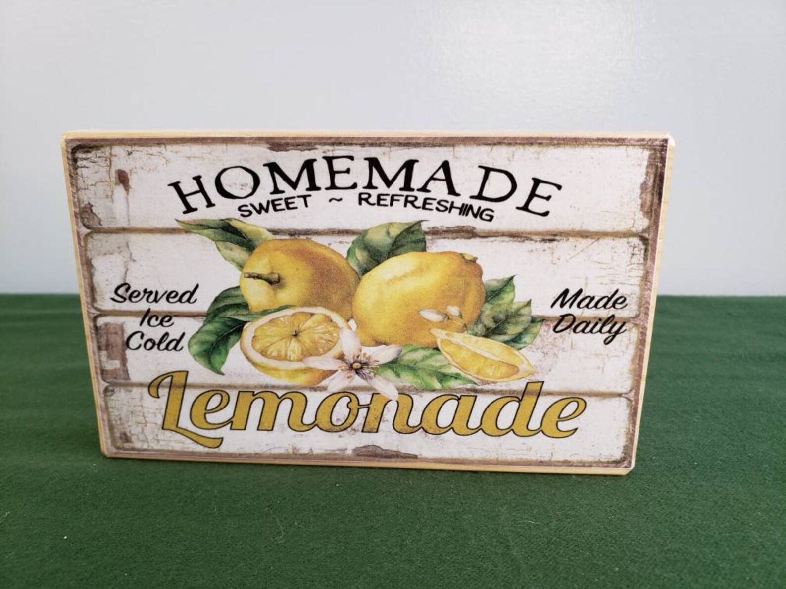 Wooden LEMON SLICES and Vintage SIGNS Bowl Filler Tiered - Etsy