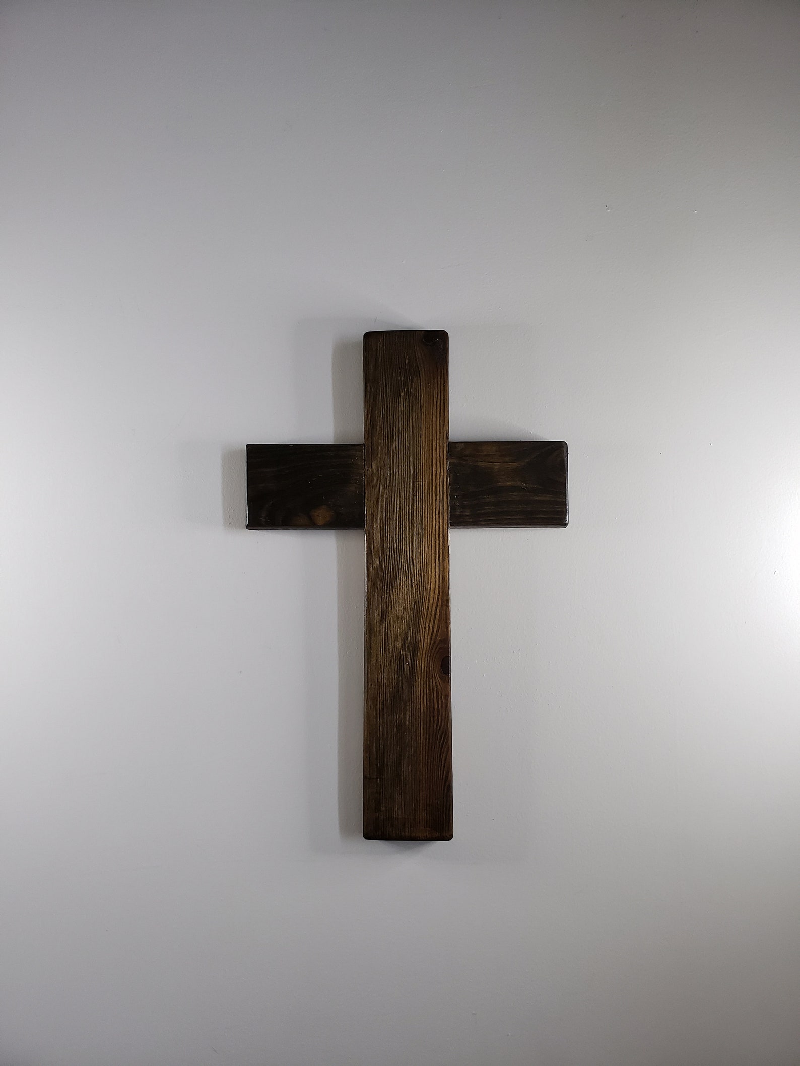 Rustic Wooden White Washed Cross Housewarming Gift Reclaimed | Etsy