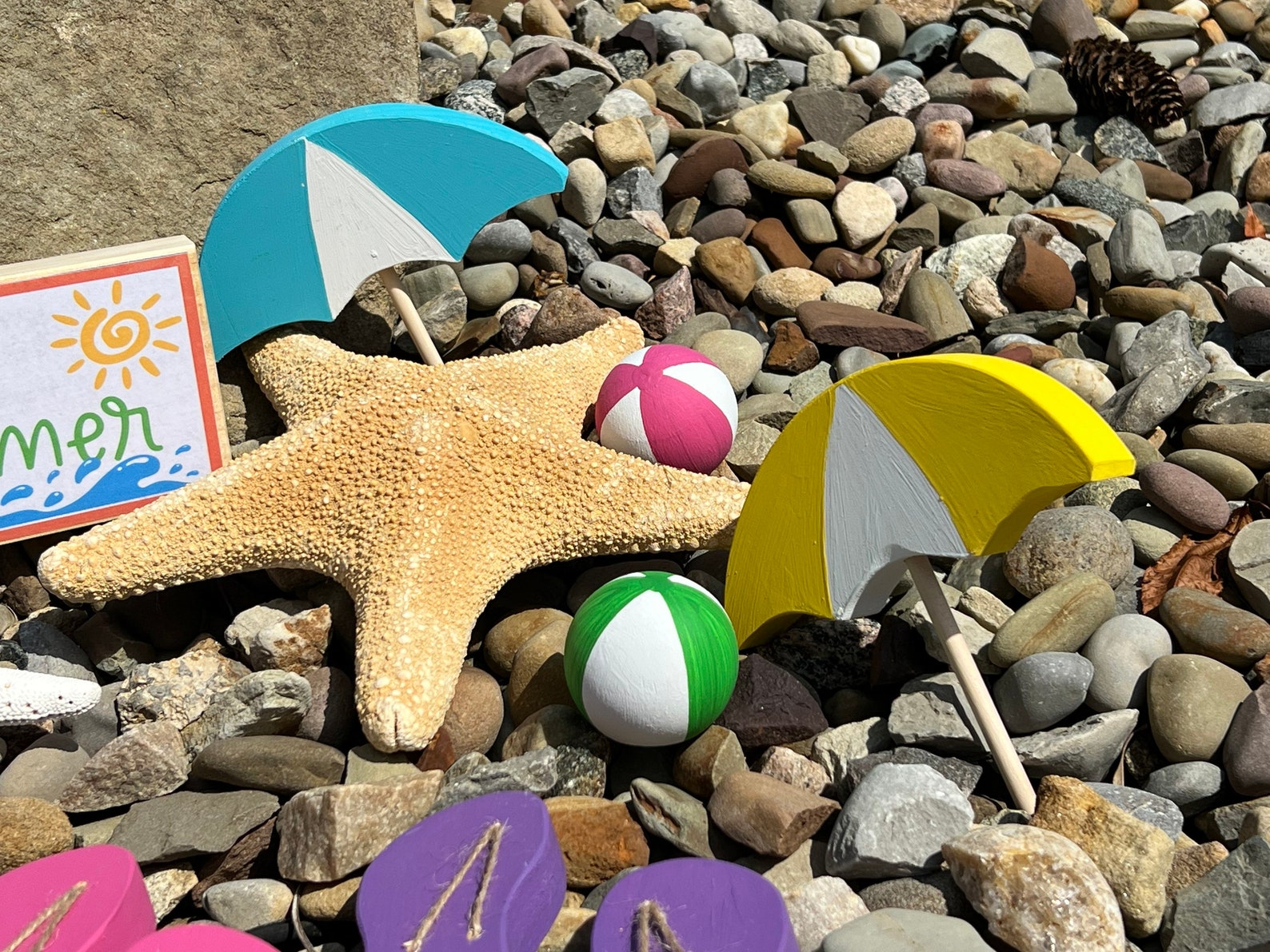 FLIP FLOPS and BEACH Ball Beads Ocean Summer and Nautical - Etsy