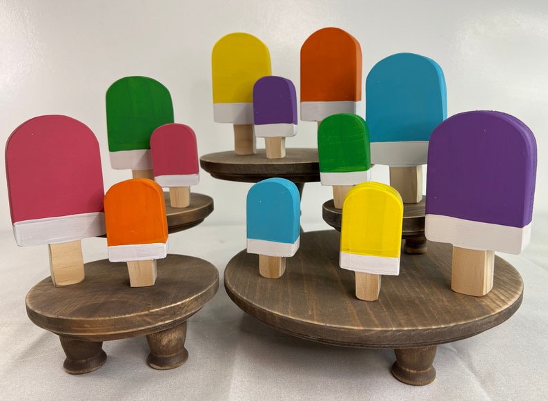 POPSICLES for Summer | Wooden | Tiered Tray Decor | Farmhouse | Beach ...