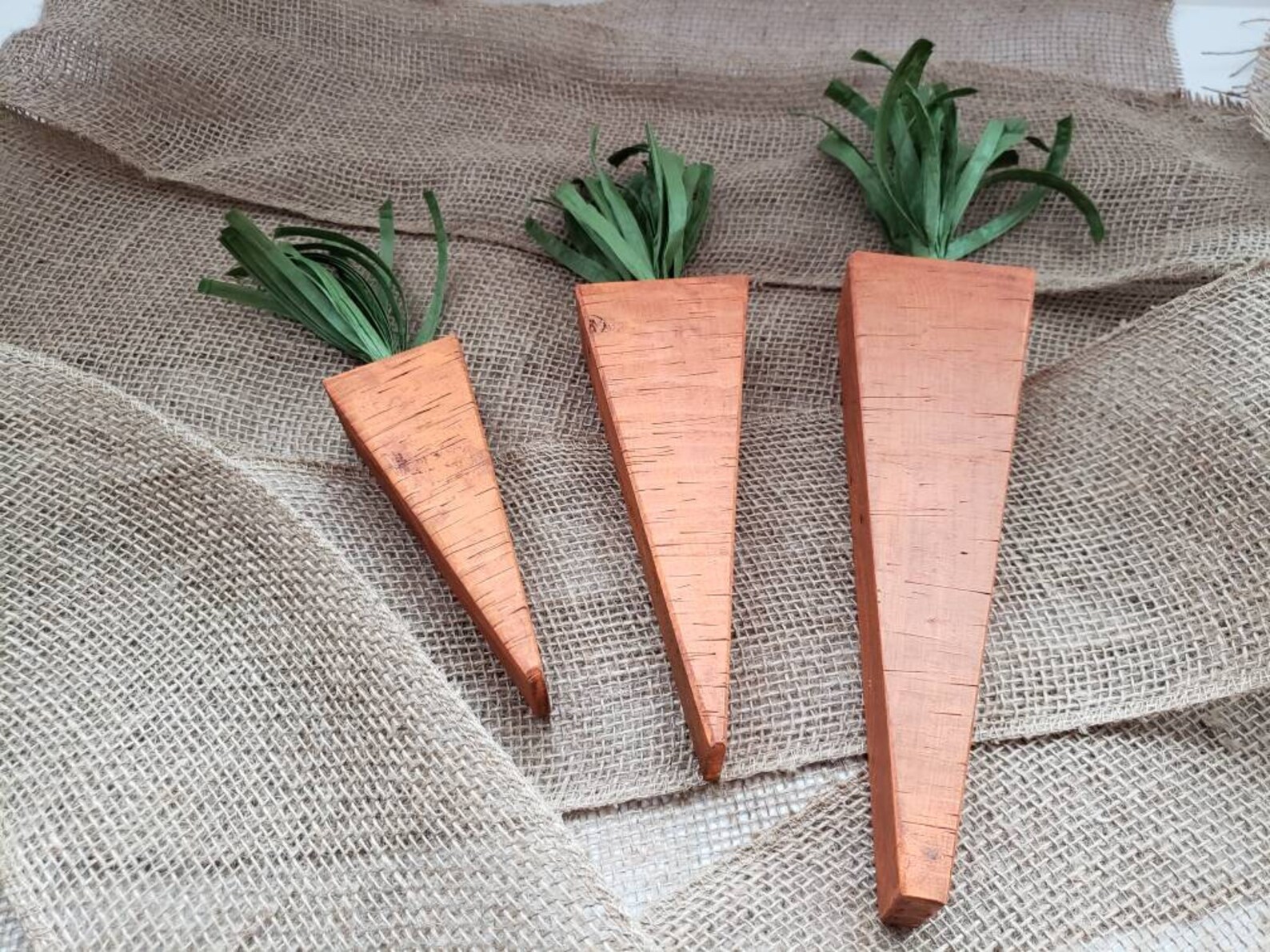 Primitive Wooden Carrots | Rustic Easter Decor | Farmhouse Kitchen ...