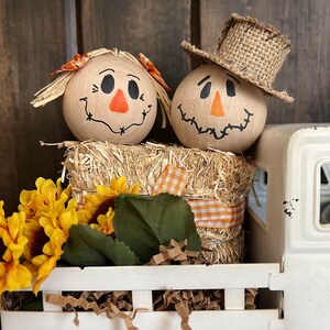 SCARECROW | WOODEN | FALL Decoration | Tiered Tray Decor | Autumn ...