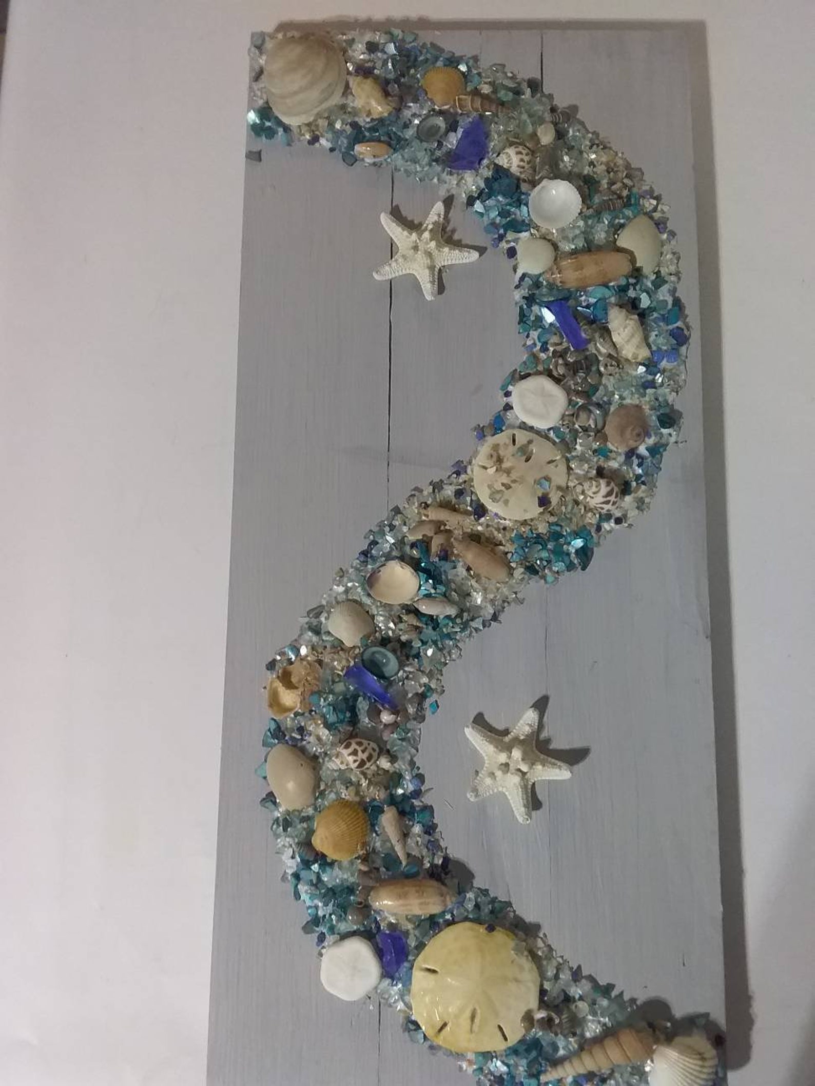 BEACH SHELL Wall Art Sea Shell Summer Decor Mounted on | Etsy