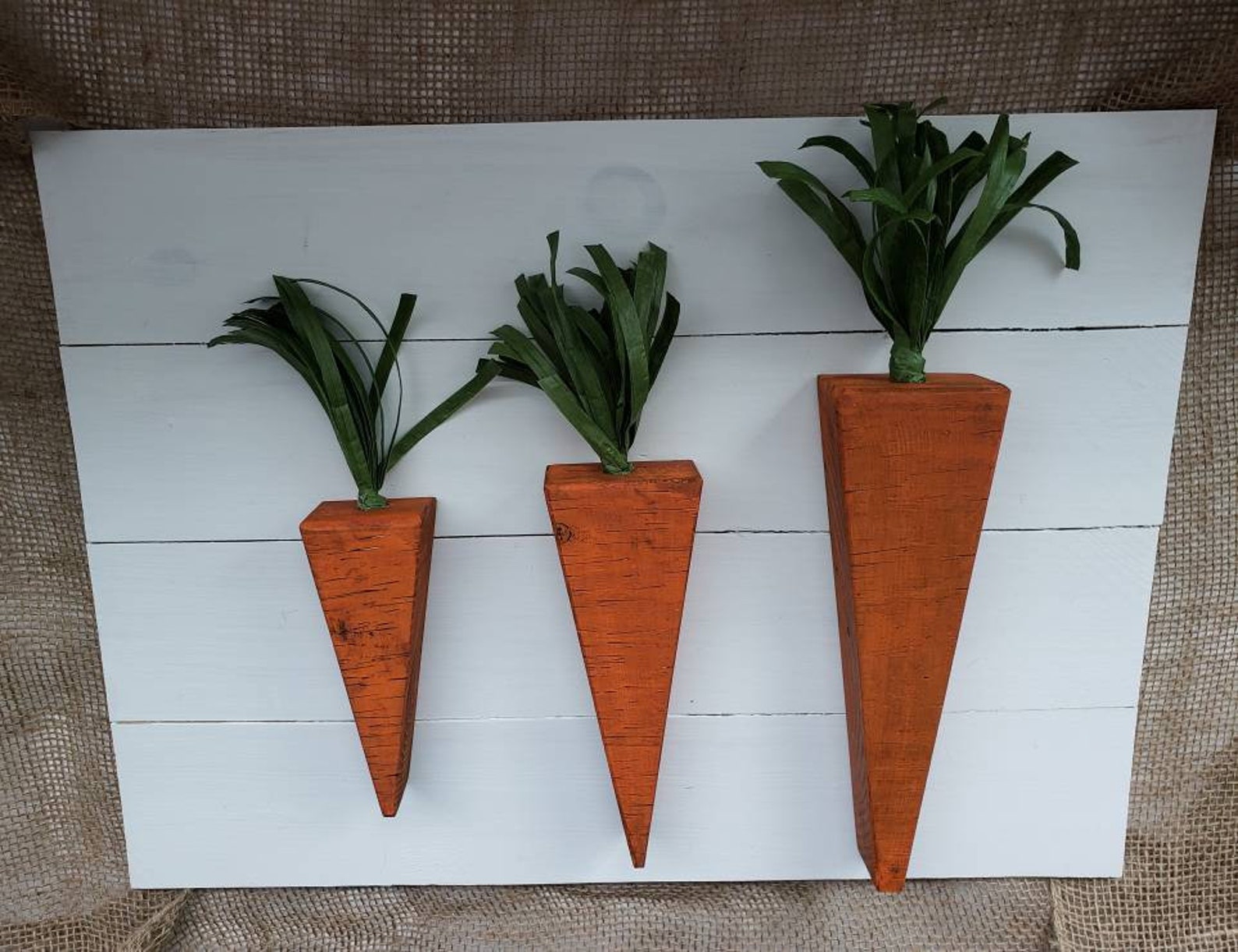 Primitive Wooden Carrots | Rustic Easter Decor | Farmhouse Kitchen ...