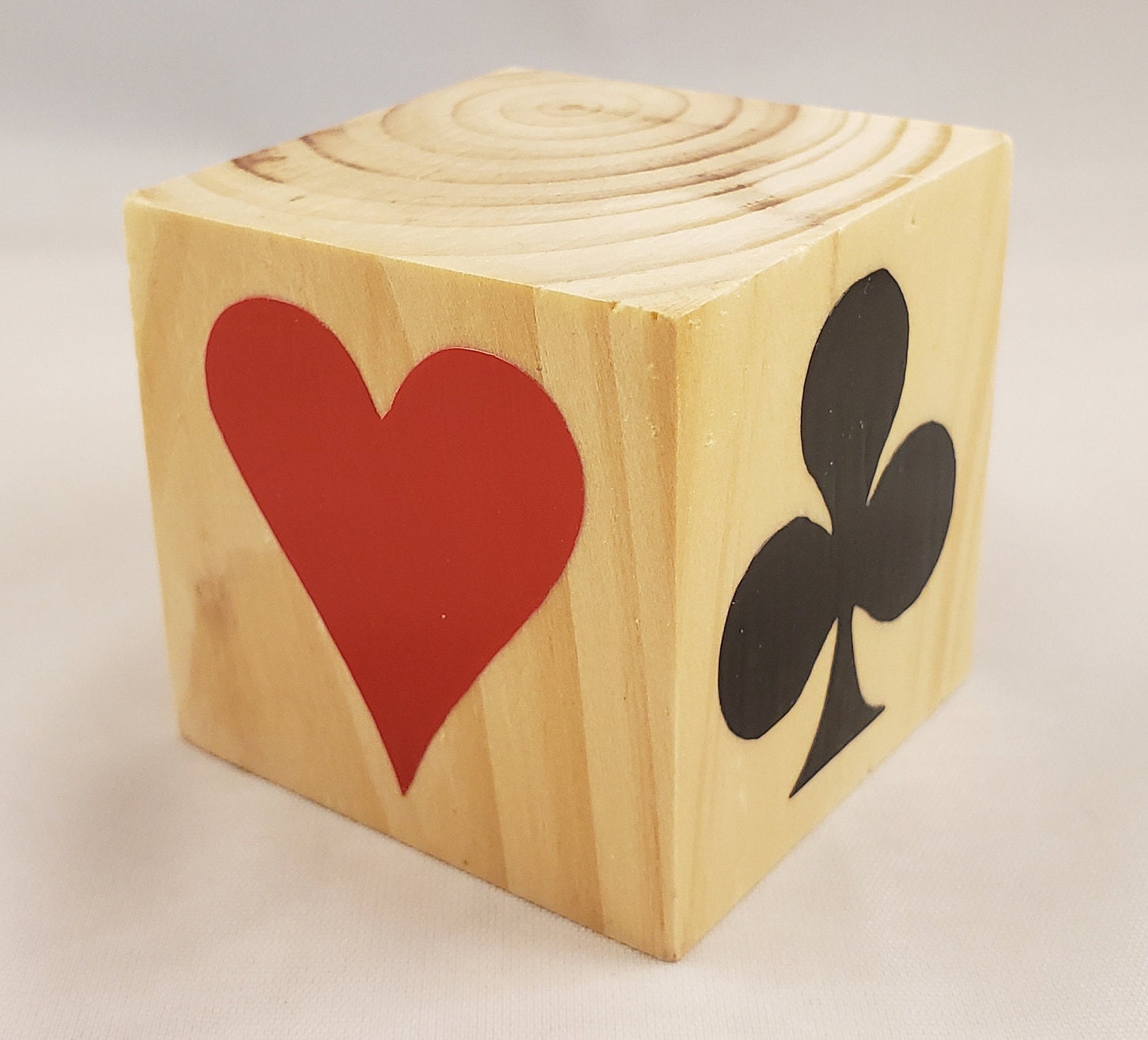 Natural Wood Euchre Trump Cube what's Trump - Etsy