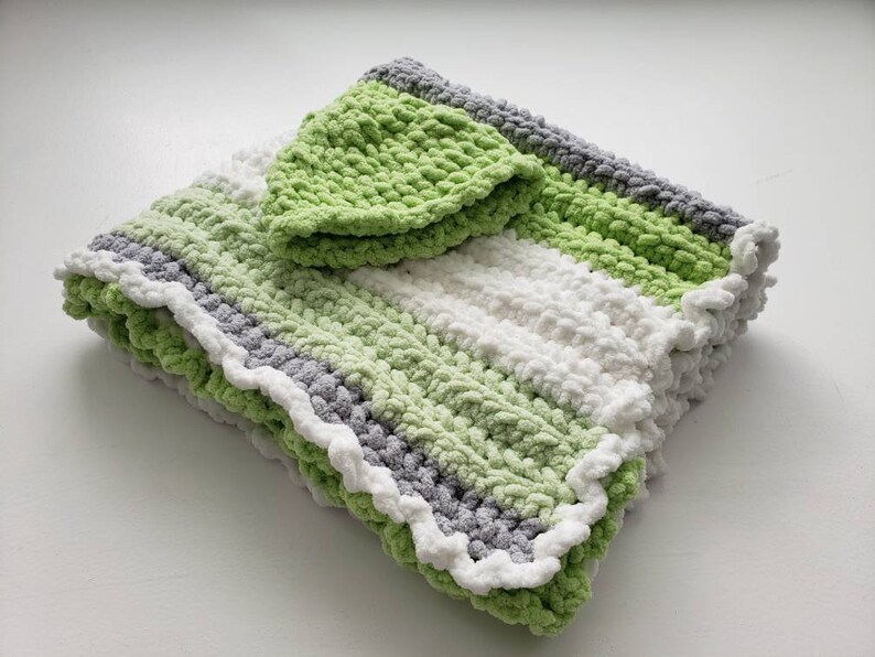 Gray Baby Blanket Crochet Baby Blanket Newborn Blanket - Etsy