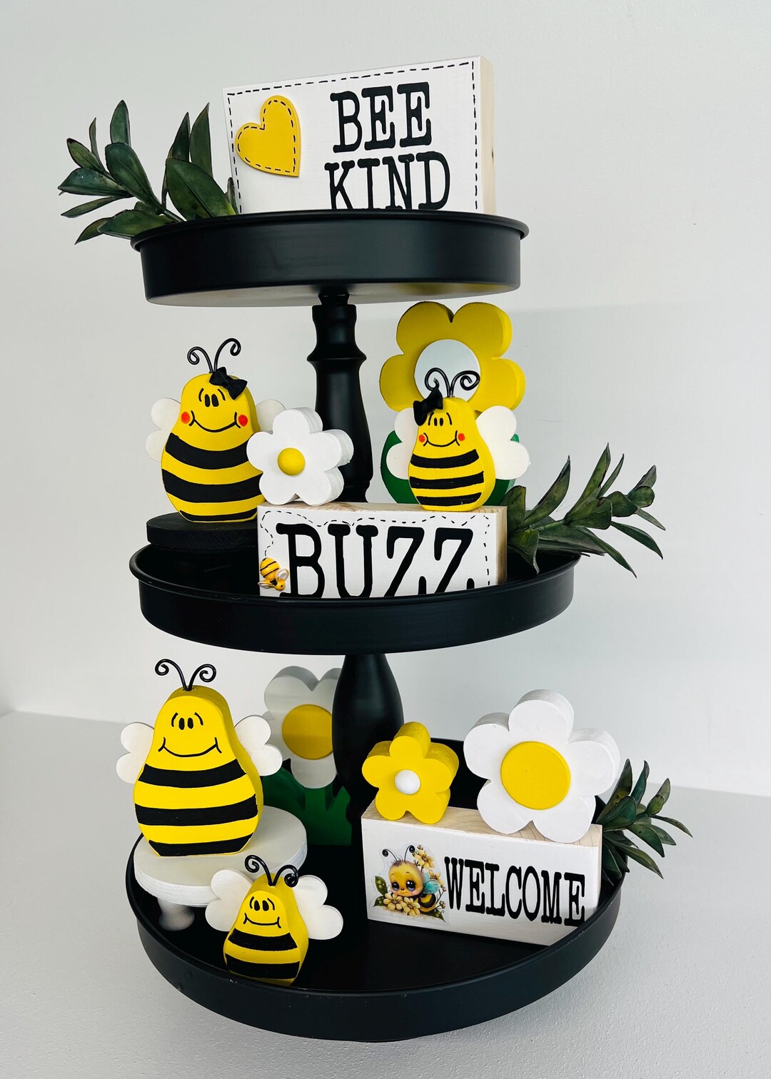 WHIMSICAL BUMBLEBEE DECOR | Fun Summer | Wooden | Kitchen Decoration ...