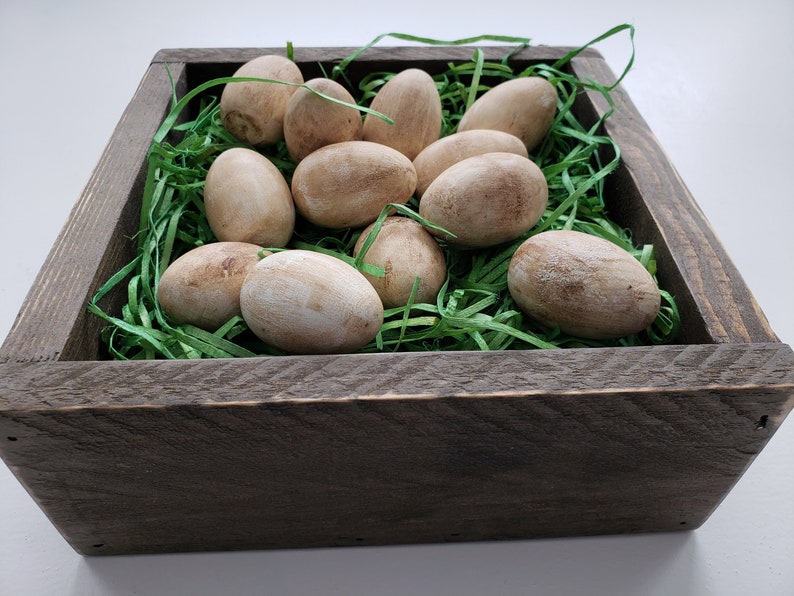 PRIMITIVE WOODEN EGGS Rustic Easter Decor Farmhouse - Etsy