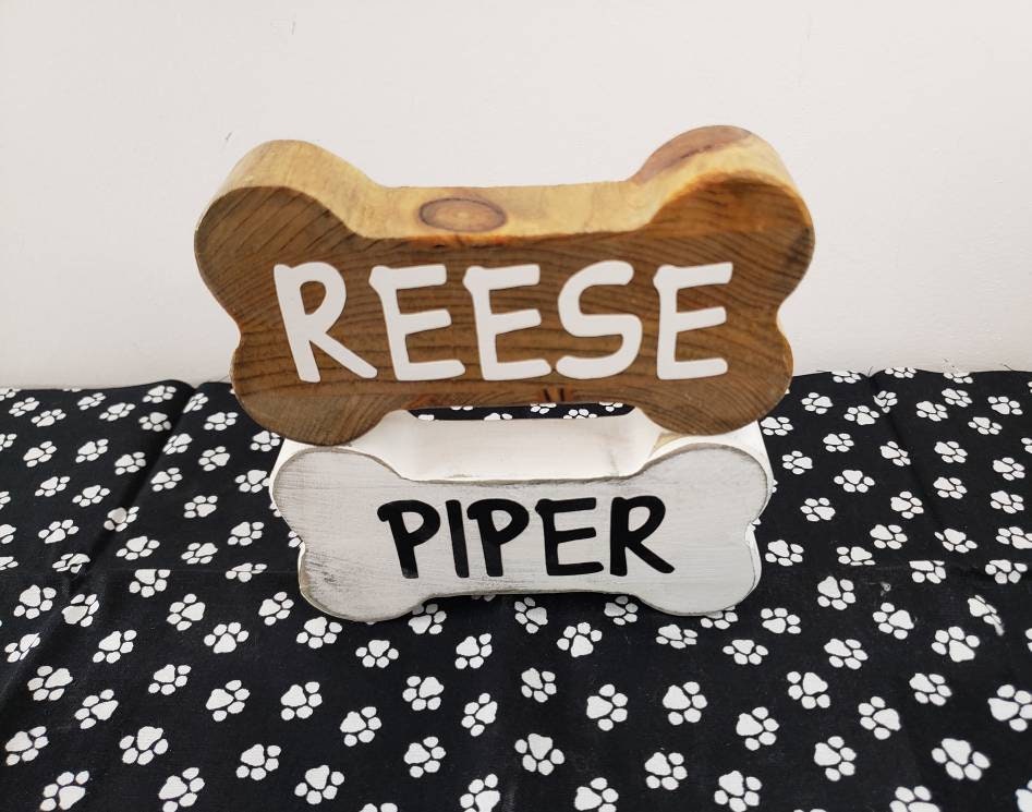 PERSONALIZED DOG BONE Signs Dog Gifts Wood Dog Bone - Etsy