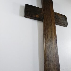 Rustic Wooden White Washed Cross, Housewarming Gift, Reclaimed Wood ...