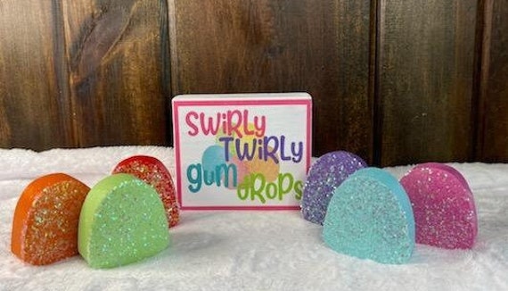 MINI GUMDROPS Chunky Wood Christmas Decor Elf Tiered | Etsy