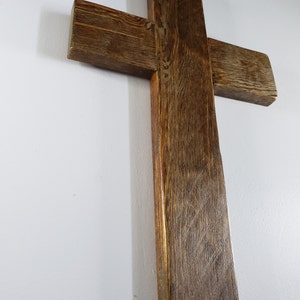 Rustic Wooden White Washed Cross, Housewarming Gift, Reclaimed Wood ...