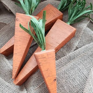 Primitive Wooden Carrots | Rustic Easter Decor | Farmhouse Kitchen ...
