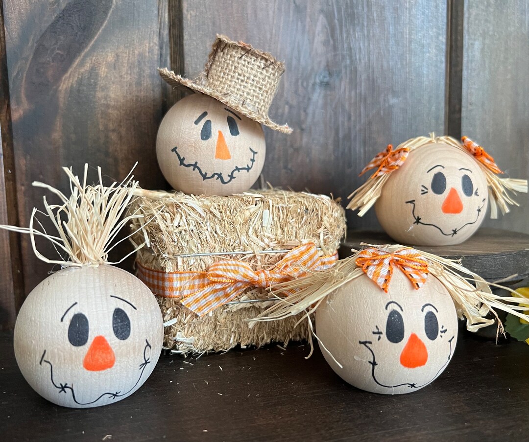 SCARECROW | WOODEN | FALL Decoration | Tiered Tray Decor | Autumn ...