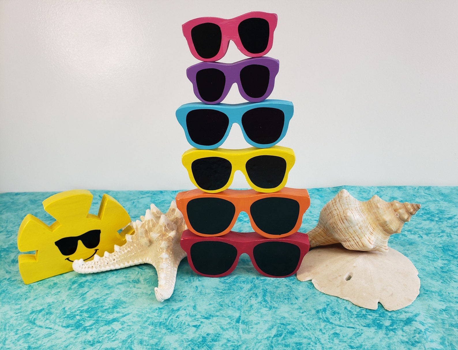 SUNGLASSES SUN and SUMMER Signs Wooden Tiered Tray Decor - Etsy