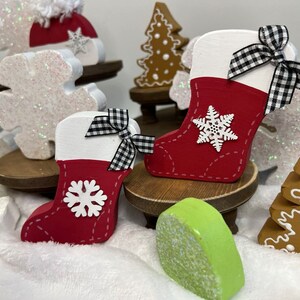 PERSONALIZED STOCKING | WOODEN | Fun Christmas Decor | Shelf Sitter ...