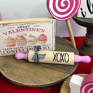 VALENTINES Day DECOR | LOLLIPOPS | Candy Pieces | Hearts | Wooden ...