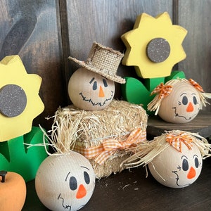 SCARECROW | WOODEN | FALL Decoration | Tiered Tray Decor | Autumn ...