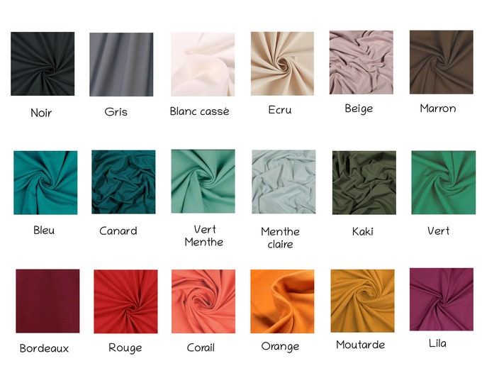 Organic Cotton Color Chart, Organic Cotton Colors, Handmade Sustainable ...