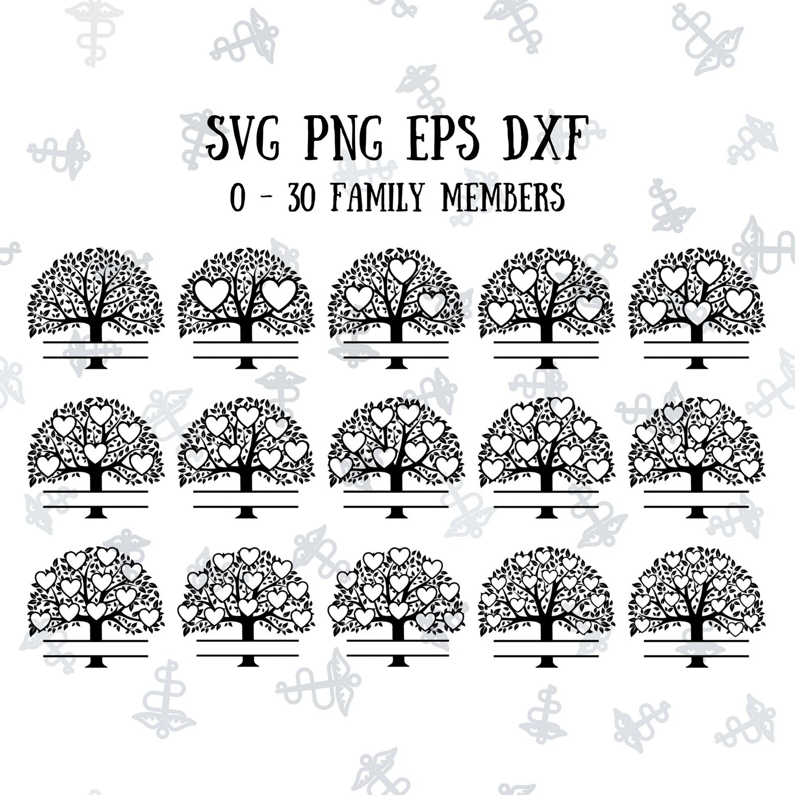 Family Tree With Names Family Reunion SVG Bundle Family Tree SVG Wall ...
