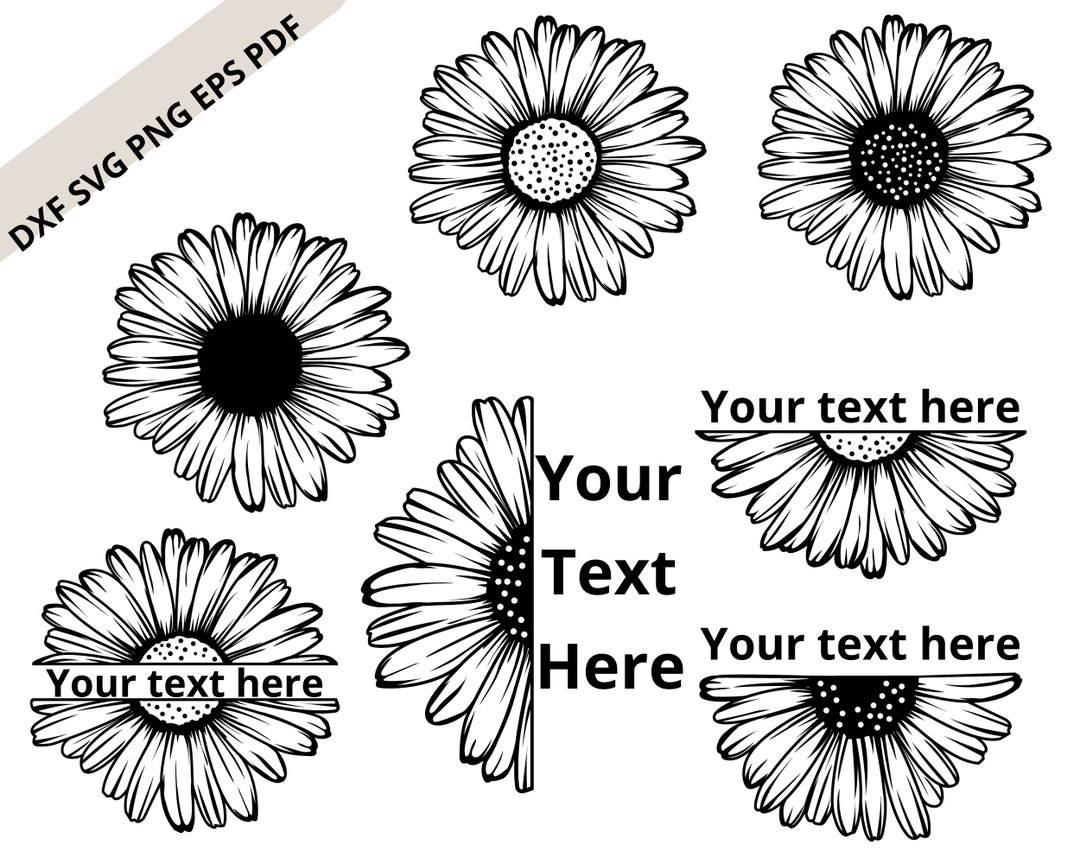 Daisy SVG Custom Cut File and Daisy Svg Bundle Cricut Sublimation ...