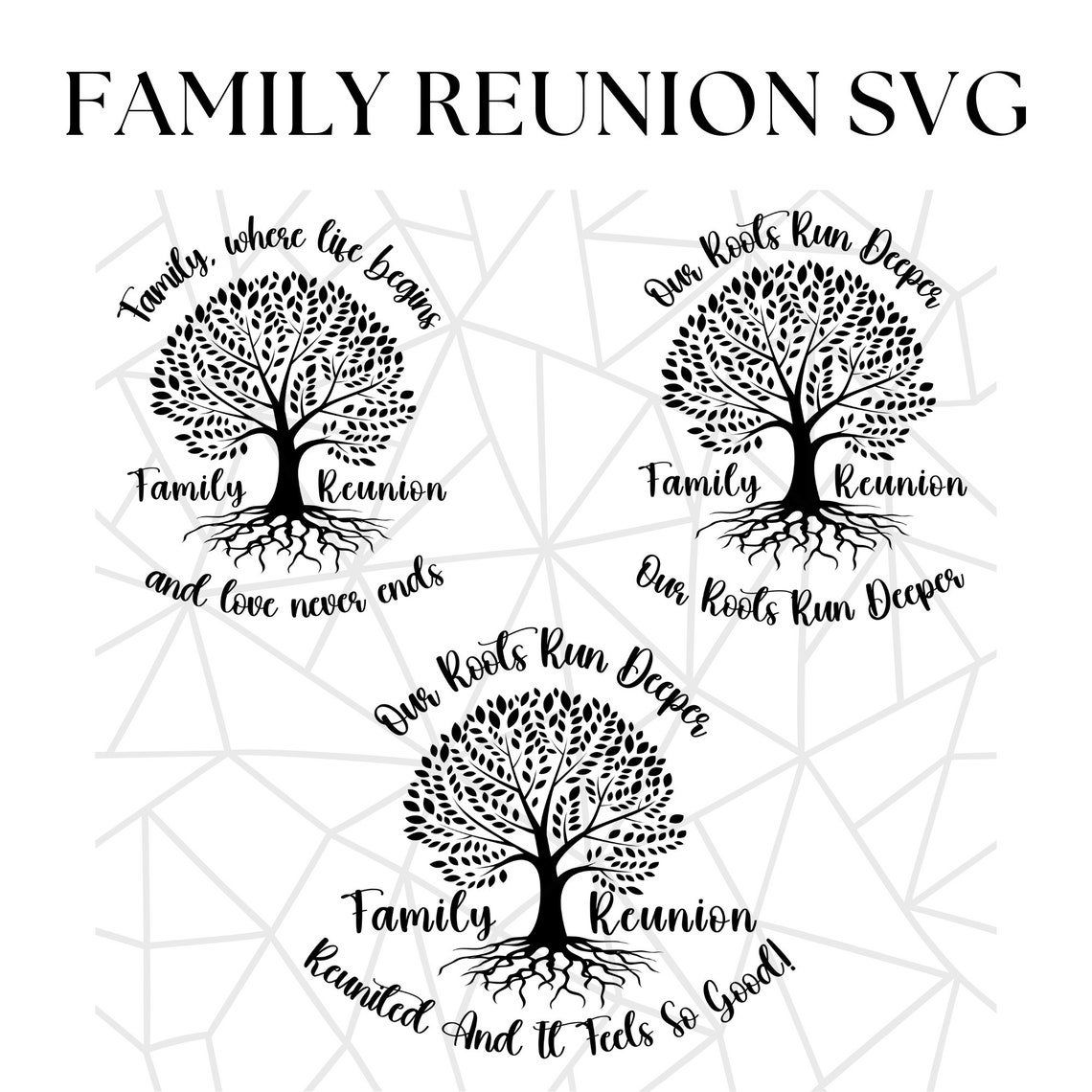Family Tree SVG, Family Reunion SVG Bundle, Family Reunion Vector Art ...