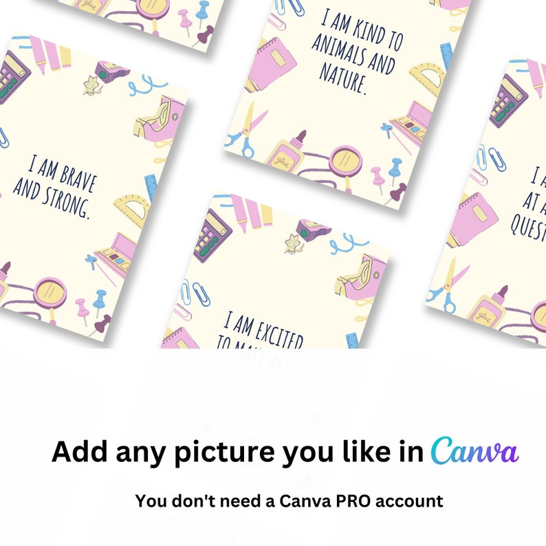 Kids Affirmation Cards Printable Back to School Affirmations ...