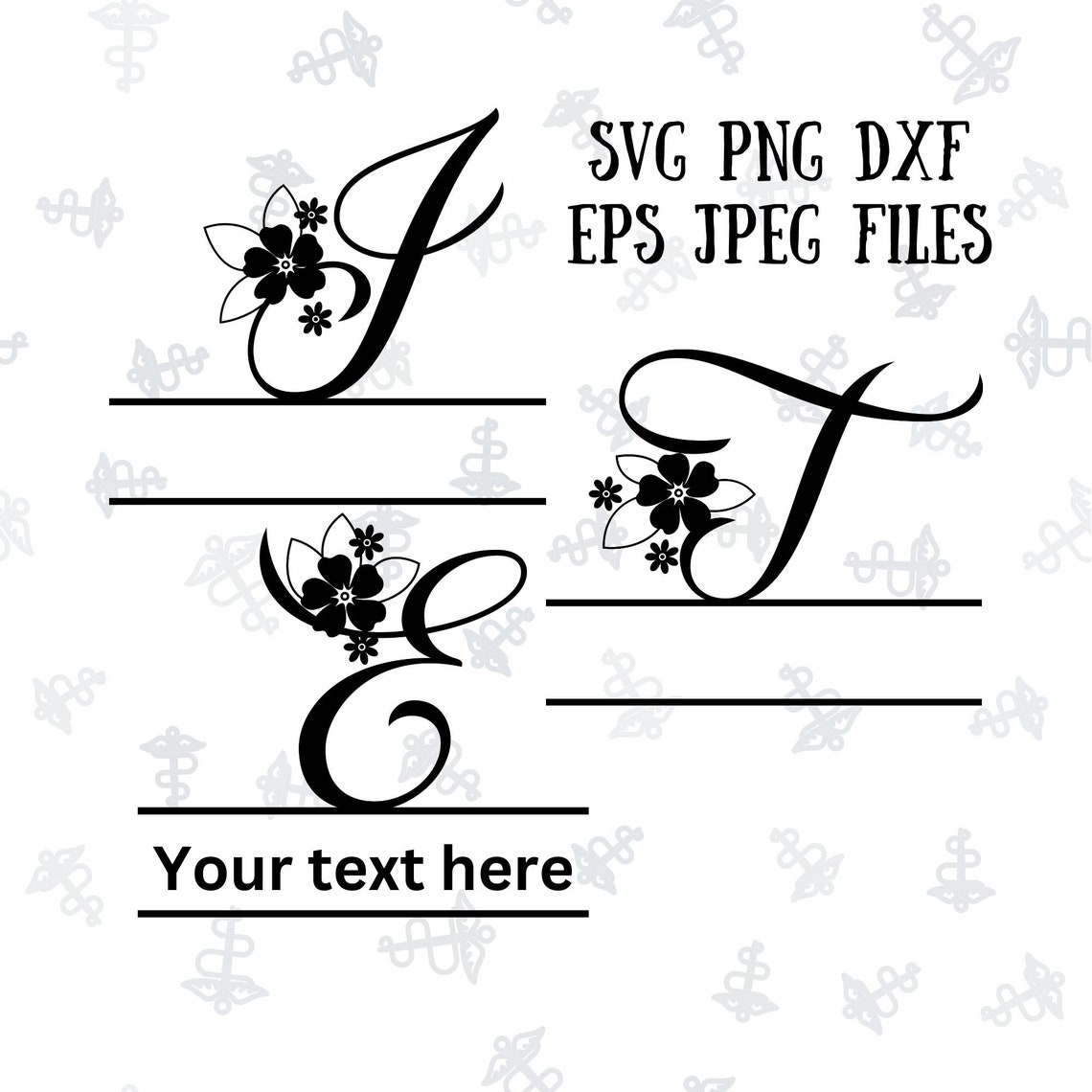 Monogram Svg Bundle for Monogram Svg Download Split Monogram Svg Bundle ...