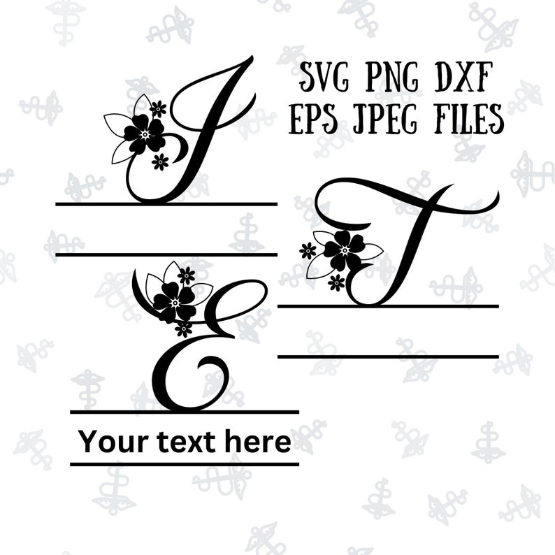 Monogram Svg Bundle for Monogram Svg Download Split Monogram Svg Bundle ...