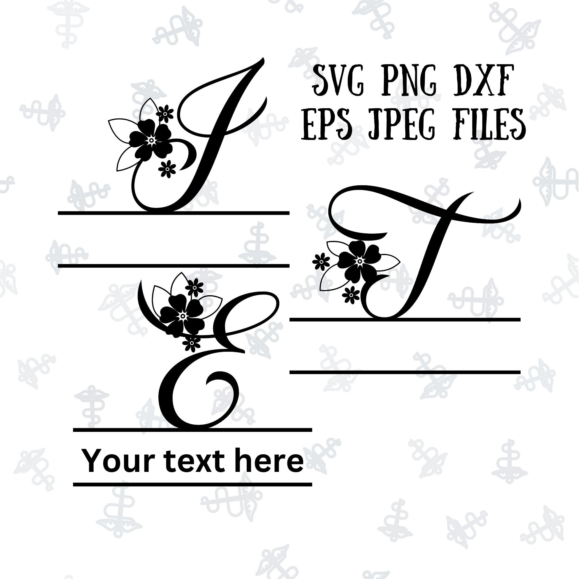 Monogram Svg Bundle for Monogram Svg Download Split Monogram Svg Bundle ...