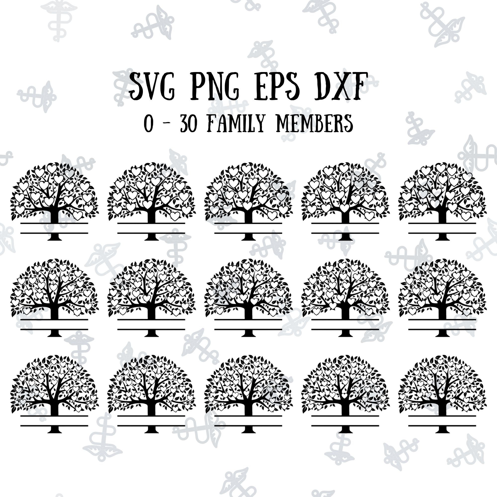 Family Tree With Names Family Reunion SVG Bundle Family Tree SVG Wall ...