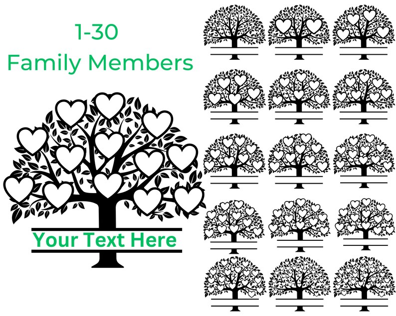 Family Tree SVG With Names Family Reunion SVG Bundle Family Reunion ...