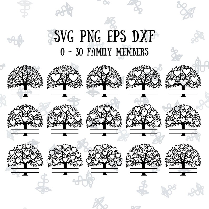 Family Tree With Names Family Reunion SVG Bundle Family Tree - Etsy