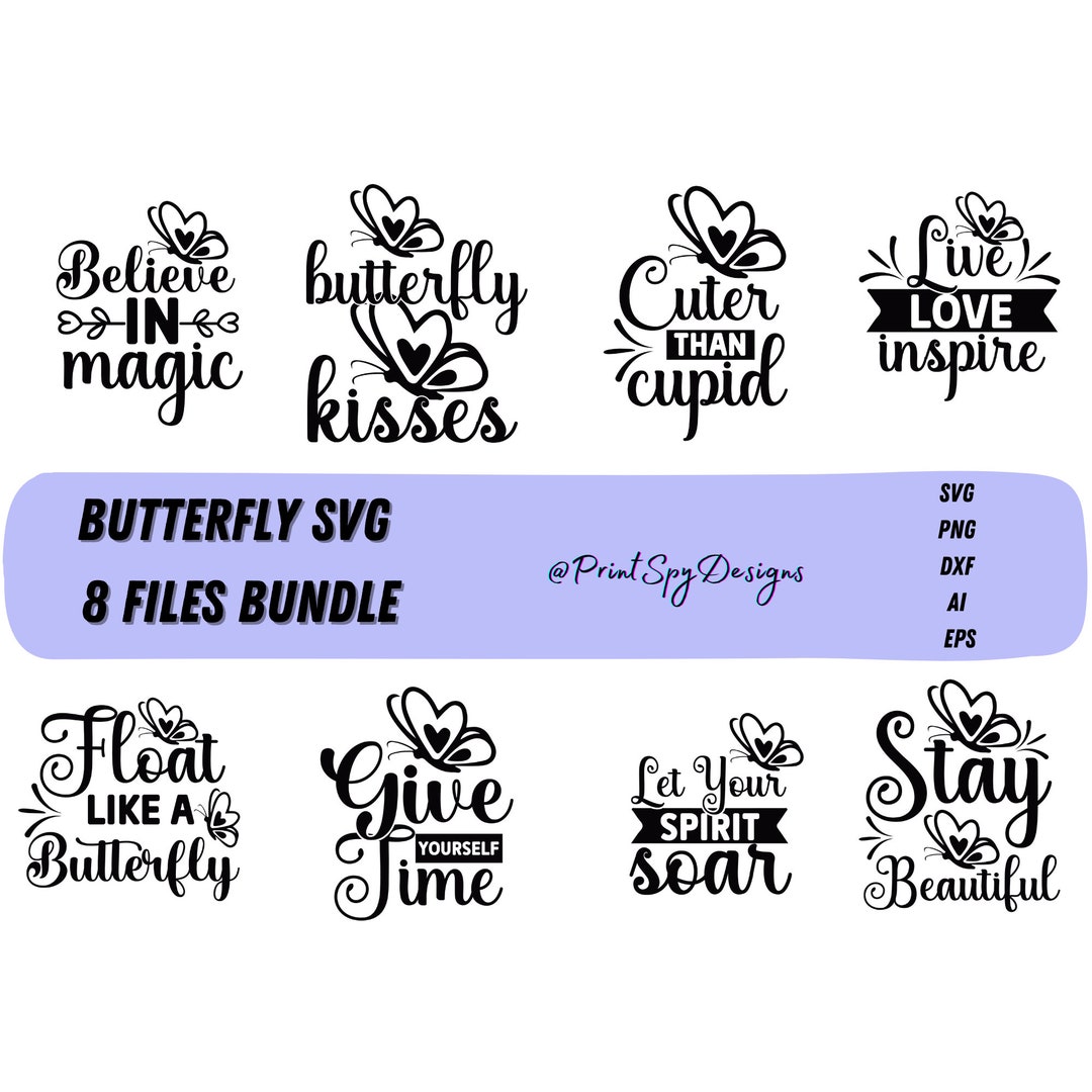 Butterfly Svg Butterflies Svg Layered Sublimation Silhouettes ...