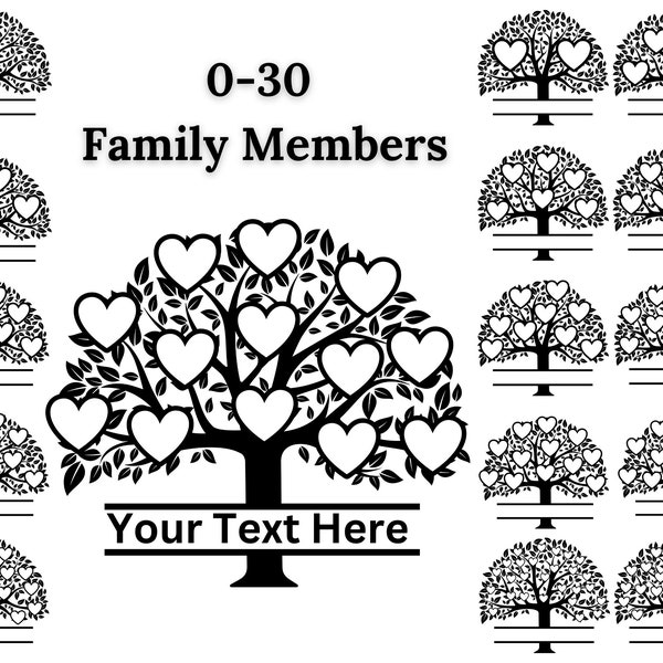 Family Reunion Tree With Names Svg - Etsy