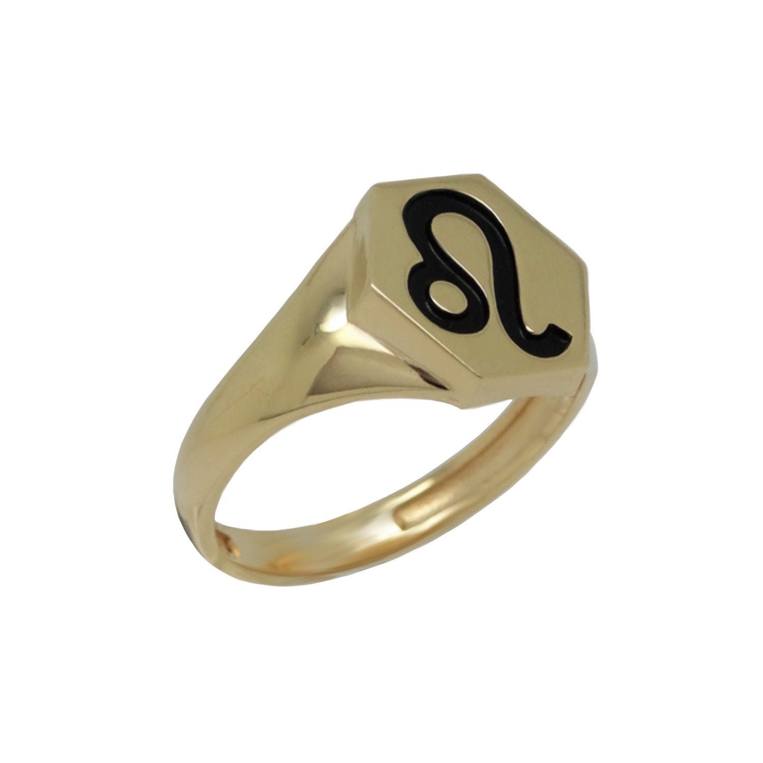 Leo 14K Gold Women's Ring, Solid 14k Gold Astrology Ring, Horoscope ...