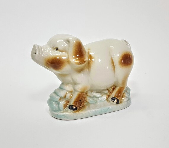 Ceramic Pig Vintage Pig Cute Pig Piggy Pig Figurine | Etsy