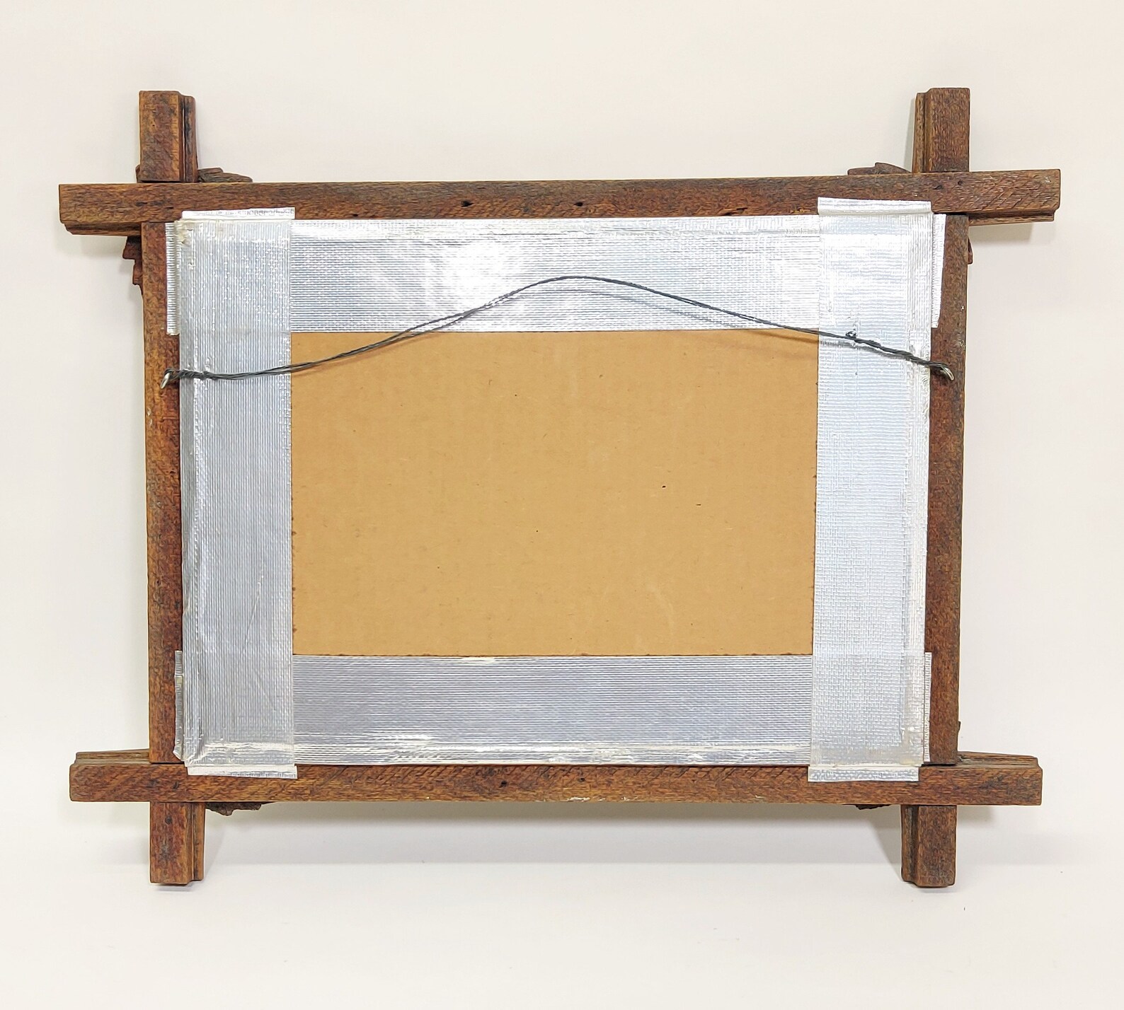 Adirondack Frame With Print Vintage Carved Leaves Folk Art | Etsy