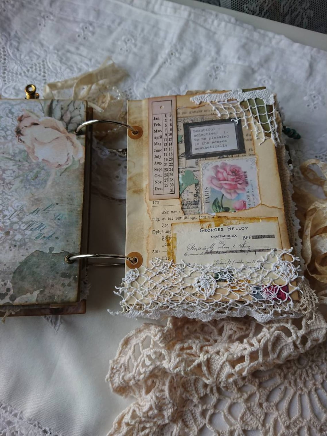 Ring Bound Journal With Pockets Bags Tucks and Journaling Pages Inside ...