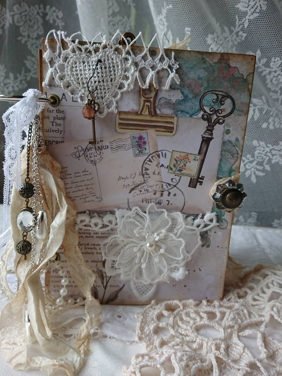 Ring Bound Journal With Pockets Bags Tucks and Journaling Pages Inside ...