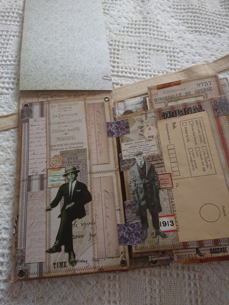 Masculine Flip Flap Lapbook Style Interactive Journal in Tim Holtz ...
