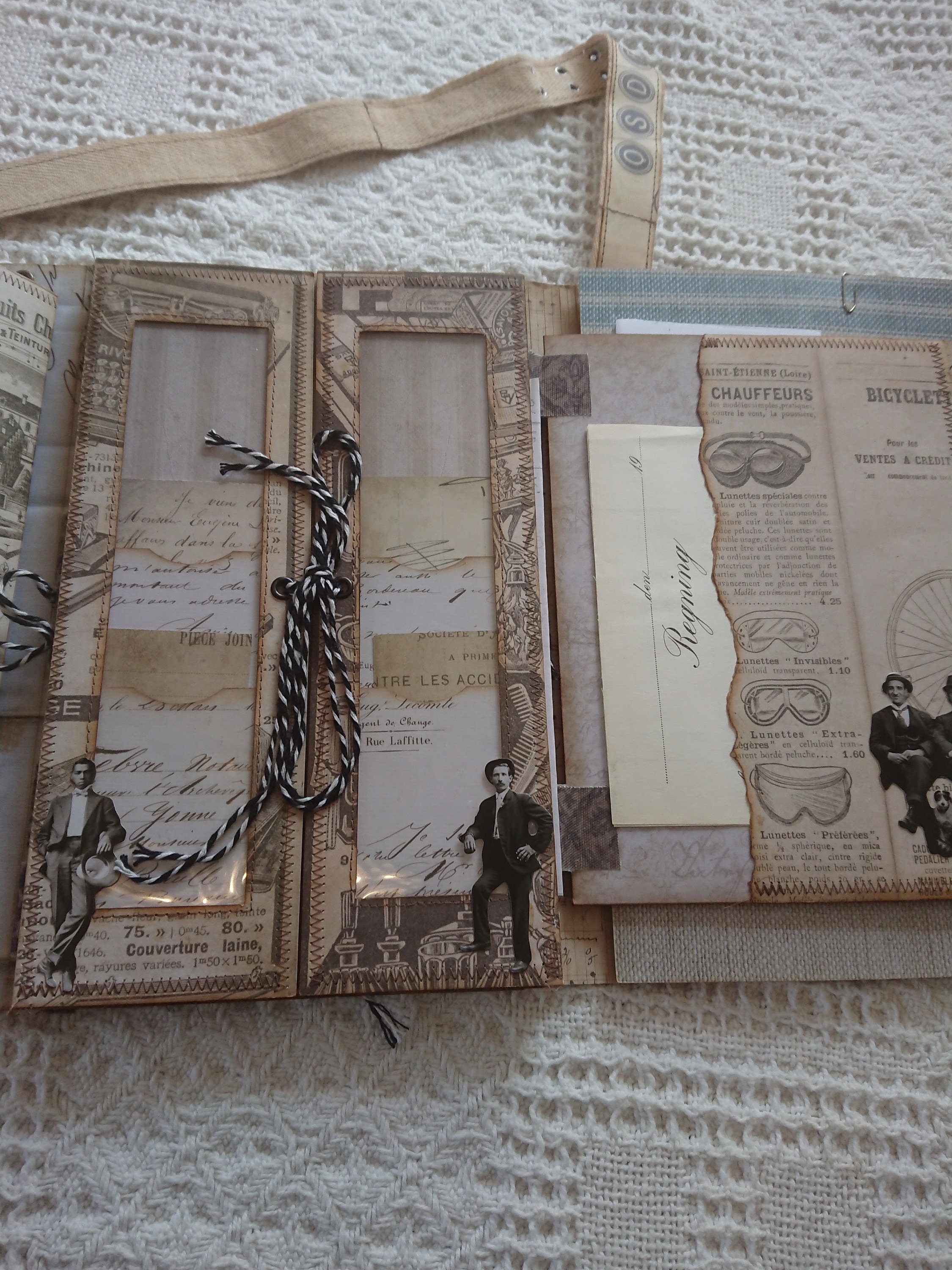 Masculine Flip Flap Lapbook Style Interactive Journal in Tim Holtz ...