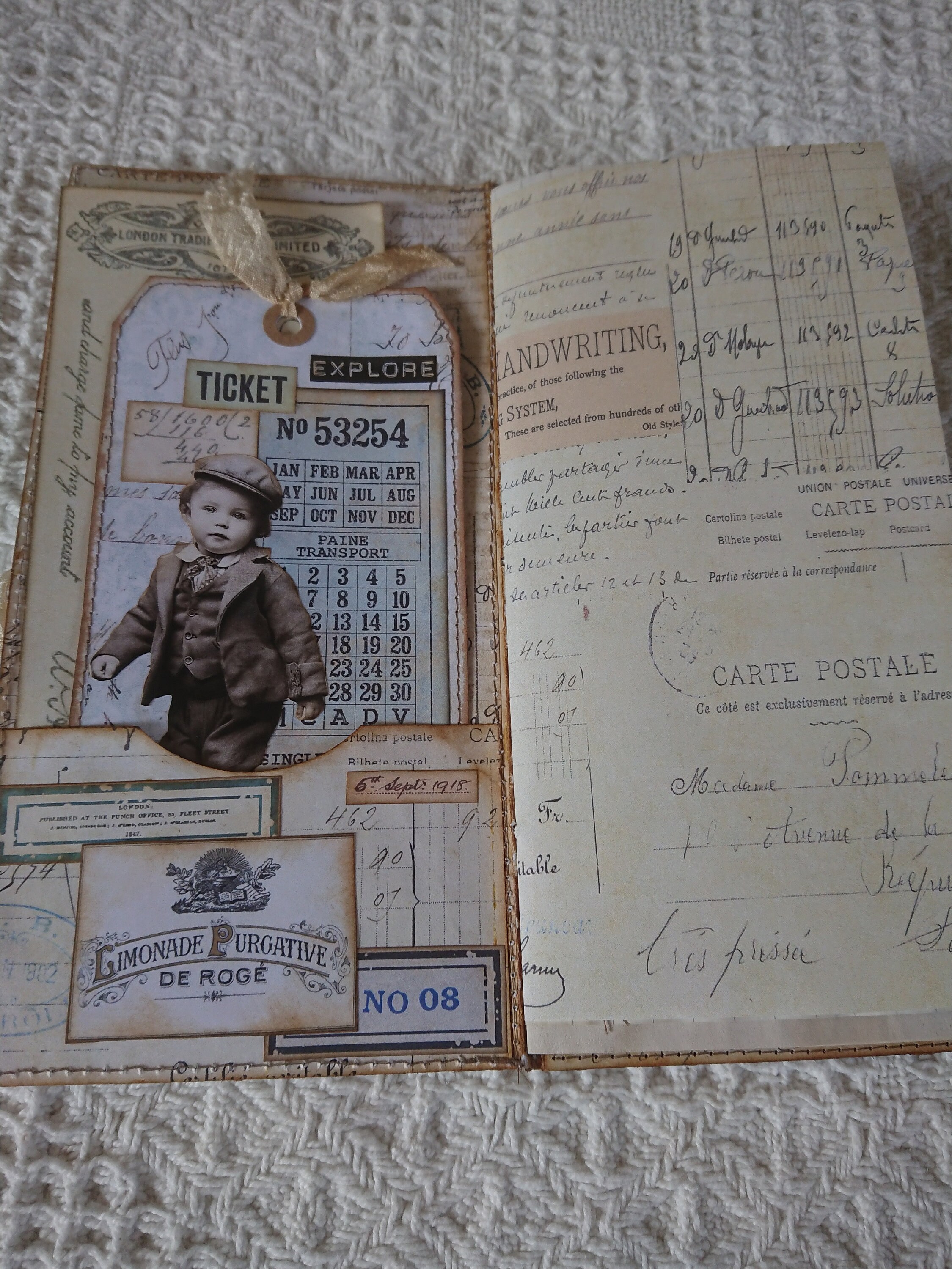 Trifold Notebook Journal Tag Holder - Etsy