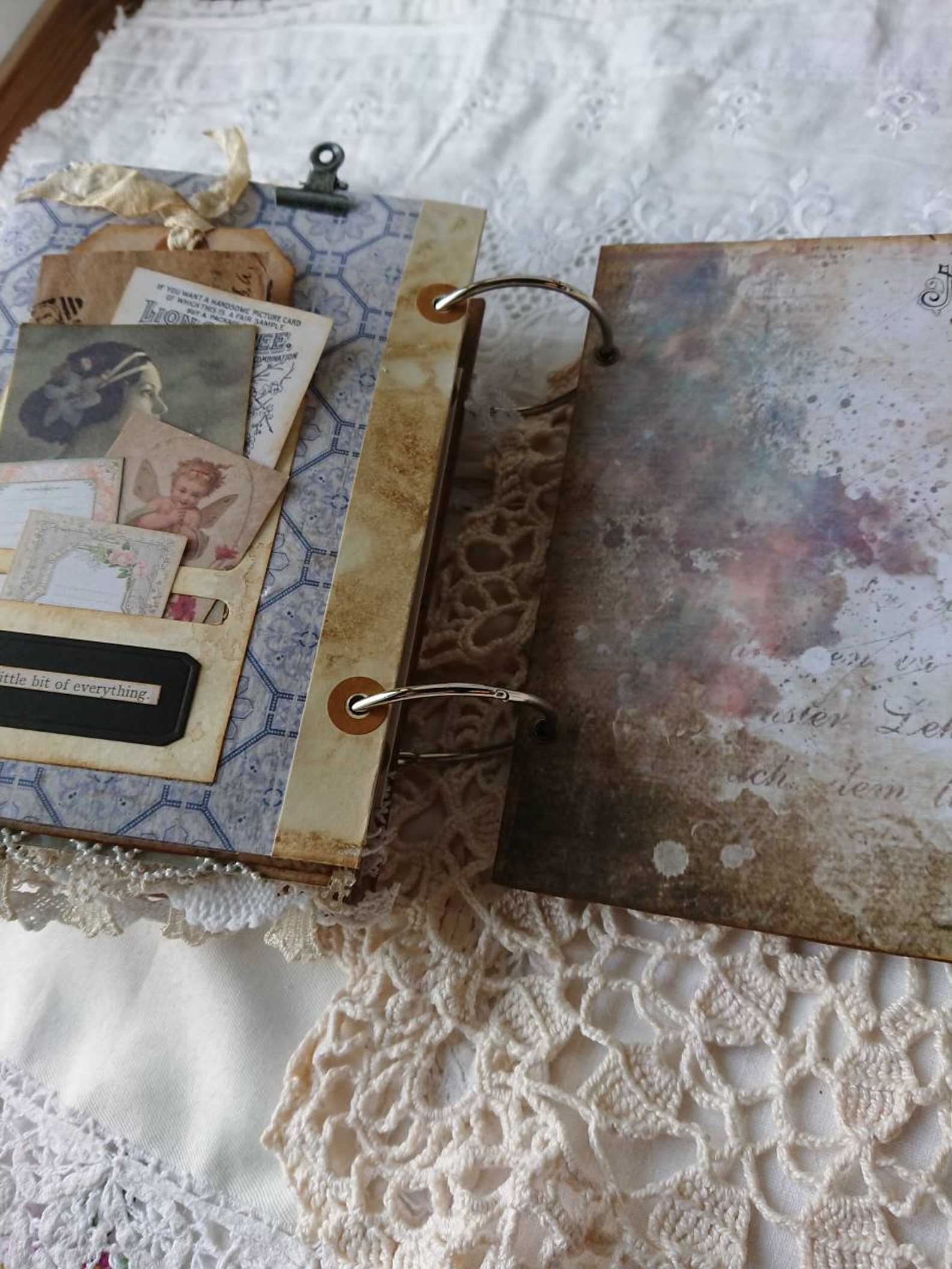 Ring Bound Journal With Pockets Bags Tucks and Journaling Pages Inside ...