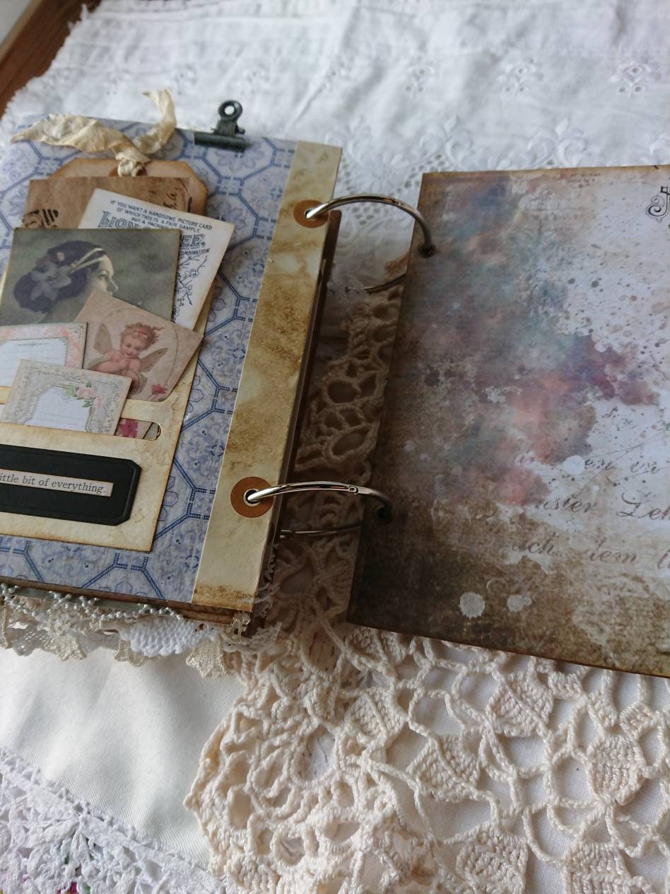 Ring Bound Journal With Pockets Bags Tucks and Journaling Pages Inside ...